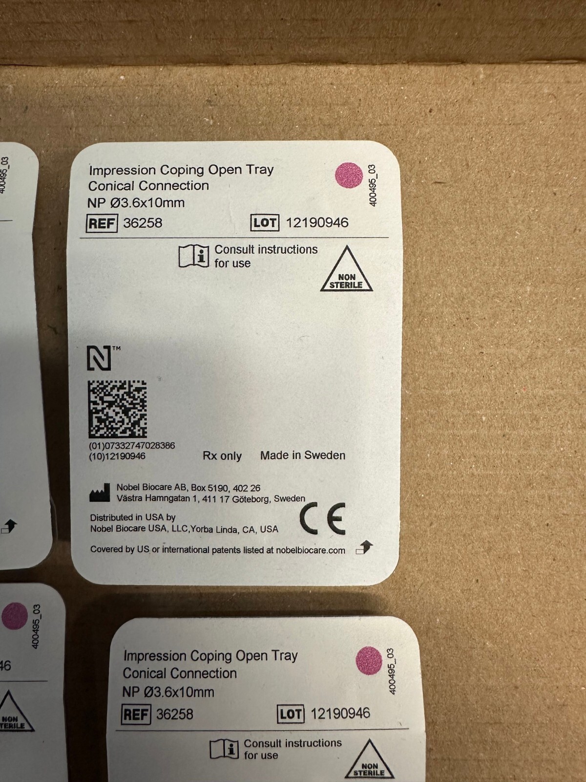 Nobel Biocare NP Trilobe Open Tray Impression Coping (REF 36258) | eBay