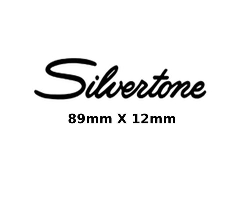 Silvertone Guitar Headstock Decal Sticker Restoration 3D metal Logo M59 ...