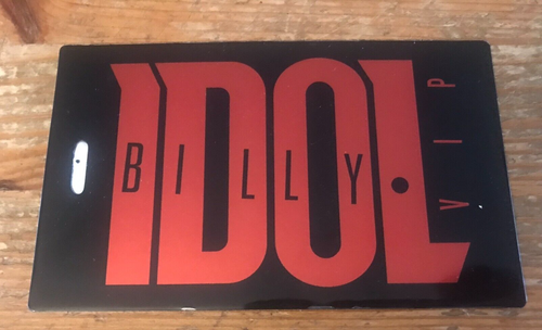 Billy Idol VIP Pass Laminate Souvenir Ticket Tour | eBay