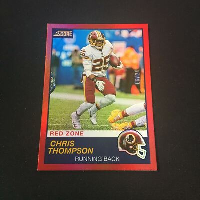 2019 Score CHRIS THOMPSON Red Zone 16/20 Washington Redskins *JY05A | eBay