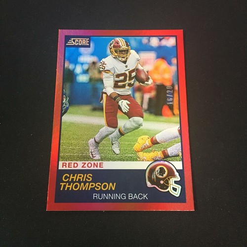 2019 Score CHRIS THOMPSON Red Zone 16/20 Washington Redskins *JY05A | eBay