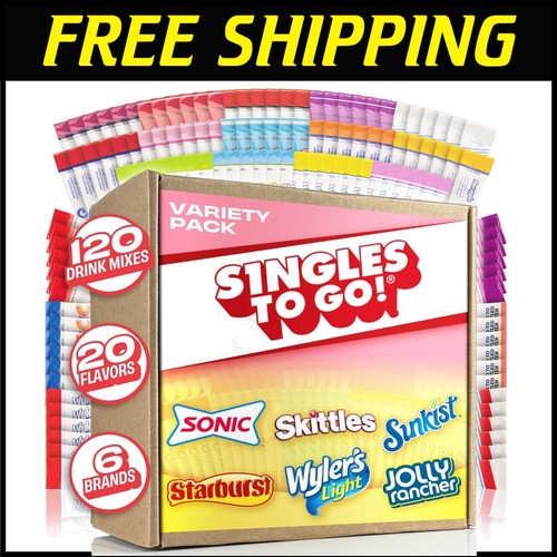 Trendy Sugar-Free Drink Mix Pack - 120 Assorted Flavors for Effortless ...