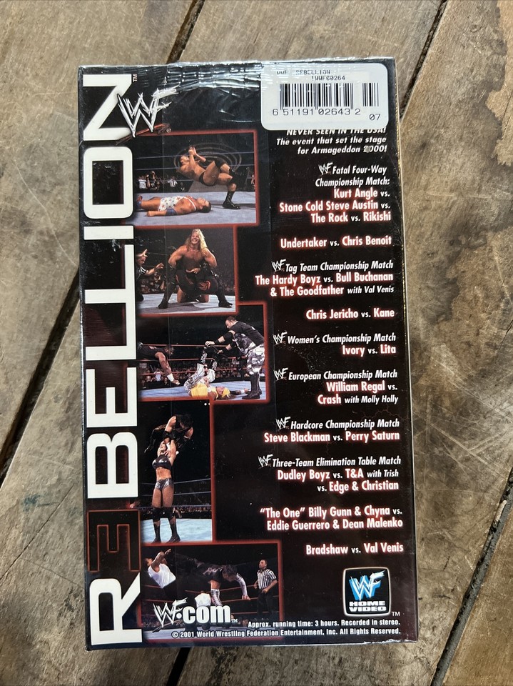 WWF REBELLION - WWF DIVAs Ivory vs Lita ( VHS 2001 WWF ) NEW Sealed ...