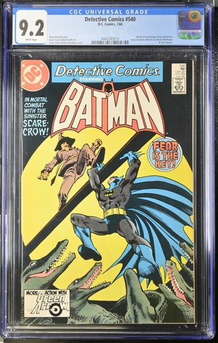 Detective Comics #540 CGC 9.2 NM- (DC 1984) Batman vs. Scarecrow! New ...