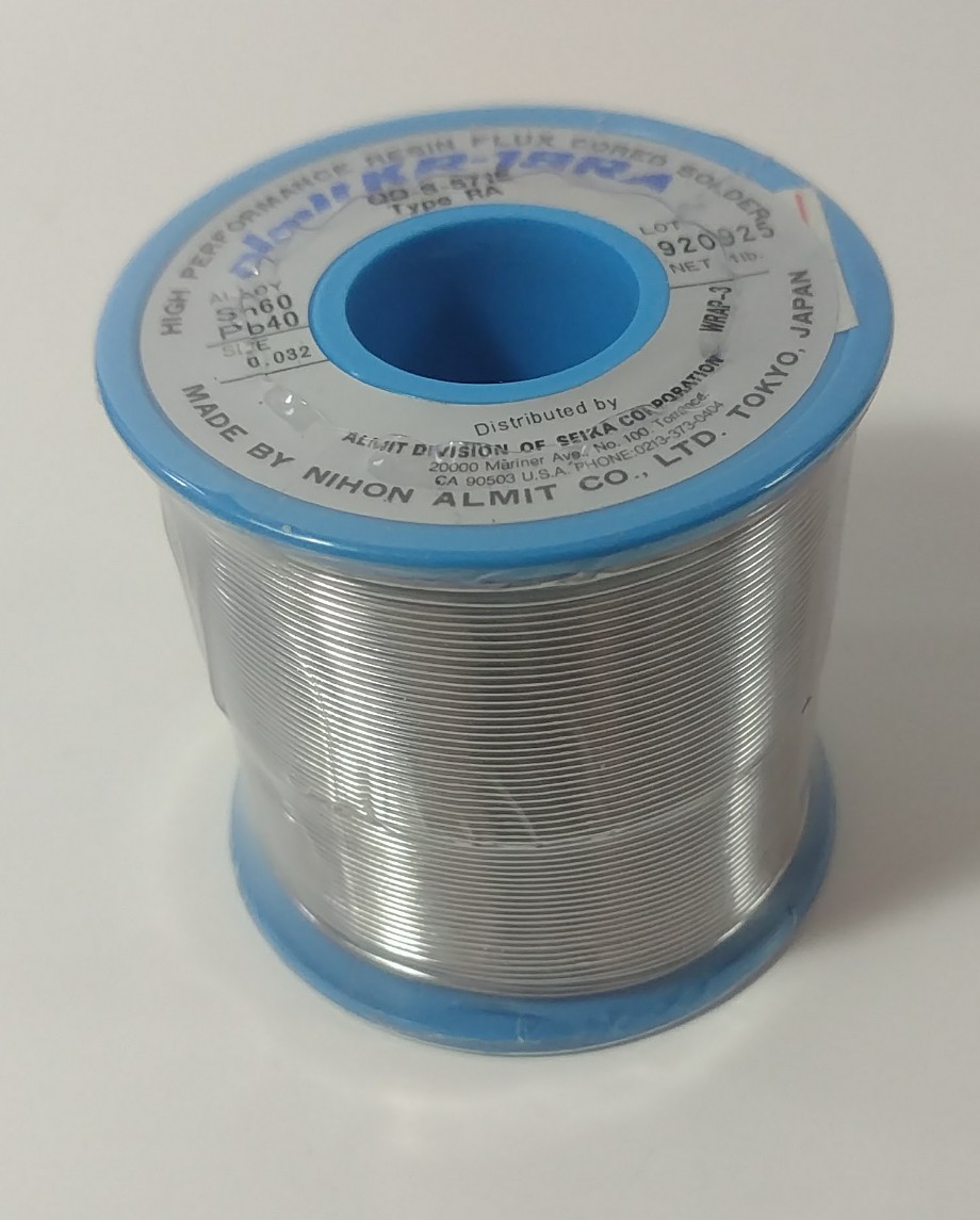 Almit Solder Wire Sn60/pb40 Size .032 1lb High Performance Resin Flux ...