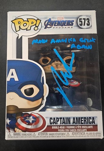 TOM HOMAN BORDER CZAR Autograph CAPTAIN AMERICA 573 FUNKO With JSA COA ...
