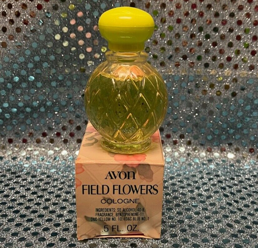 Avon Field Flowers Miniature Perfume Cologne, .5oz - Vintage - New Old ...