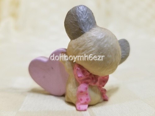 Rare Vtg Hallmark Merry Miniatures 1987 Mouse Valentine's Day Heart ...