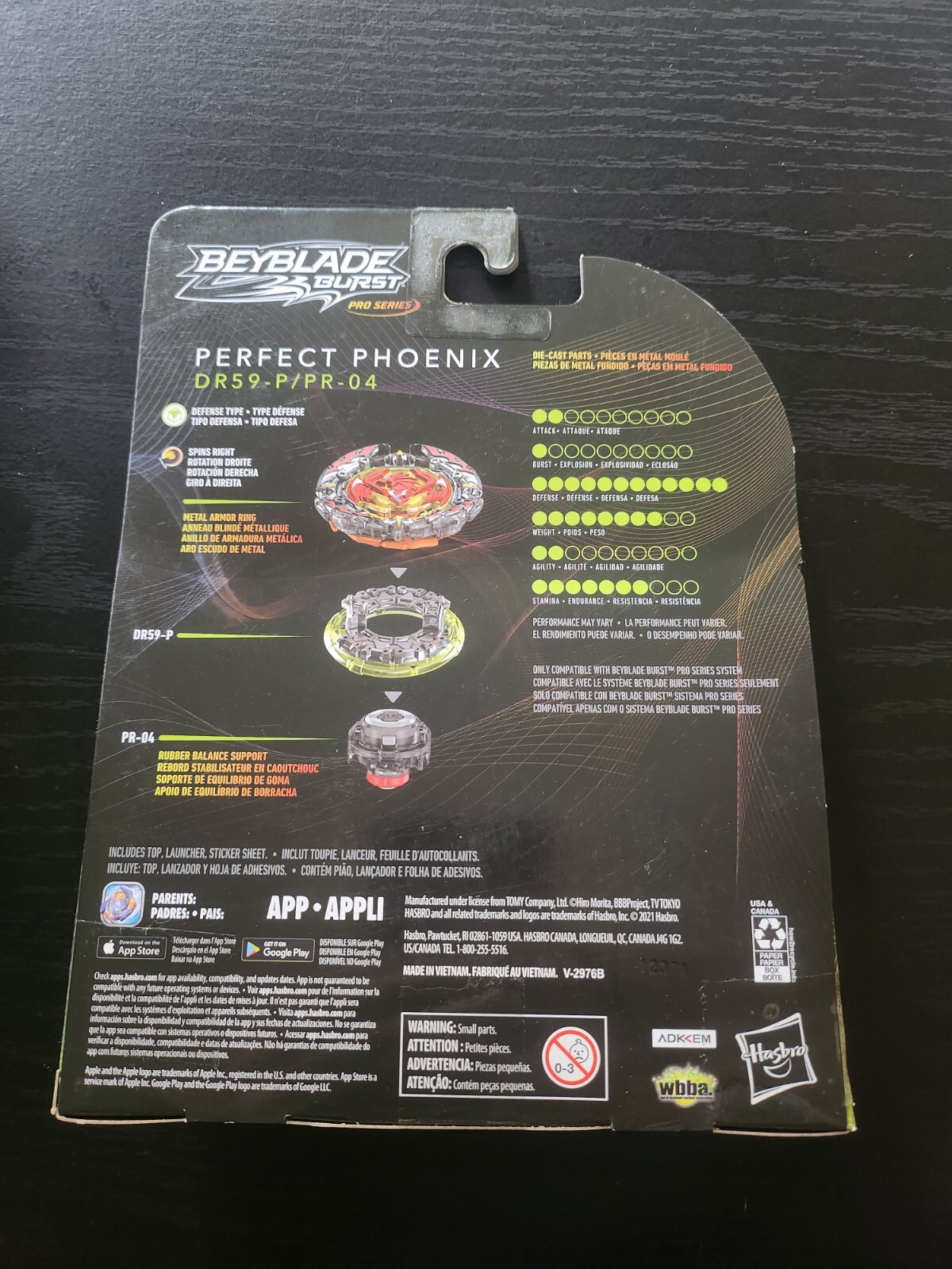Hasbro BeyBlade Burst Pro Series Perfect Phoenix Spinning Top Starter ...