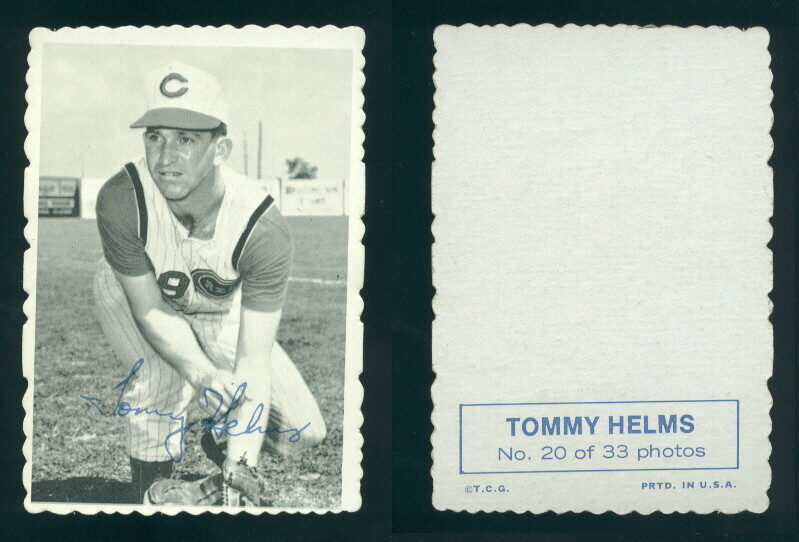 (61319) 1969 Topps Deckle Edge 20 Tommy Helms Reds-EX | eBay
