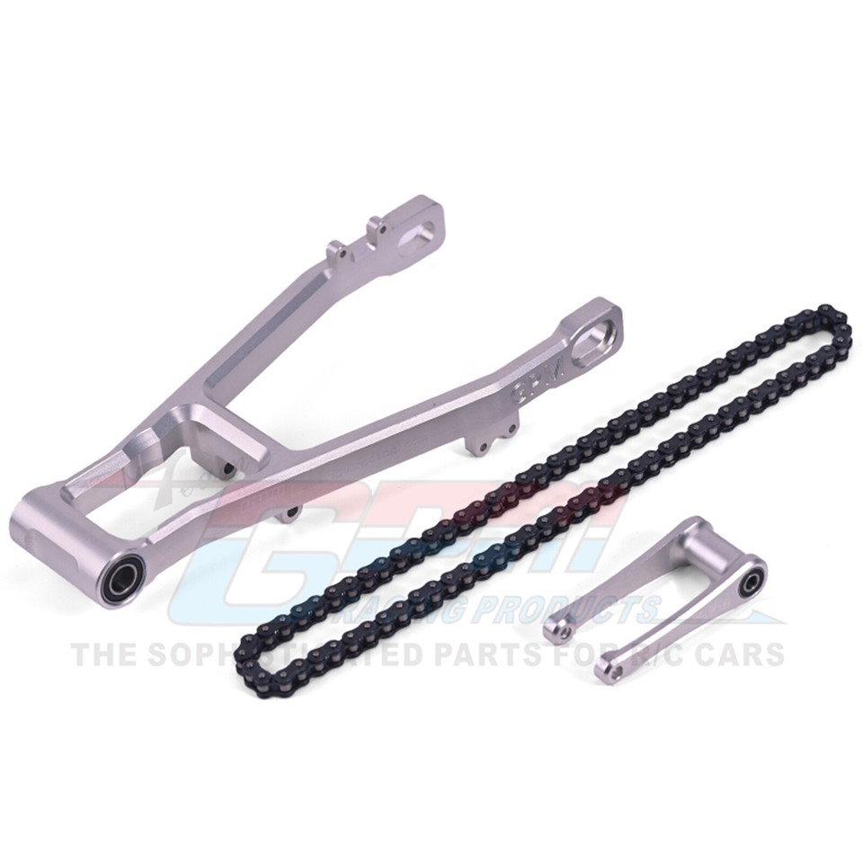 Alu 7075 Extend Swing Arm (+30mm) +Pull Rod+Chain For LOSI 1/4 Promoto ...