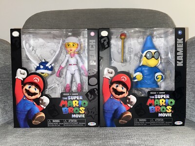 The Super Mario Bros Movie Articulated Racing Princess Peach & Kamek ...