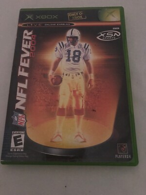 NFL Fever 2004, Very Good Xbox, Xbox Video Games Complete Set ...