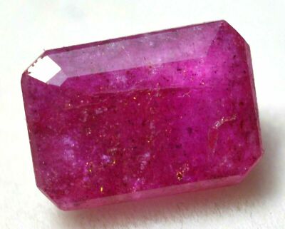 2.95 Cts Natural Utah Pink Bixbite Beryl Emerald Cut Certified Gemstone ...
