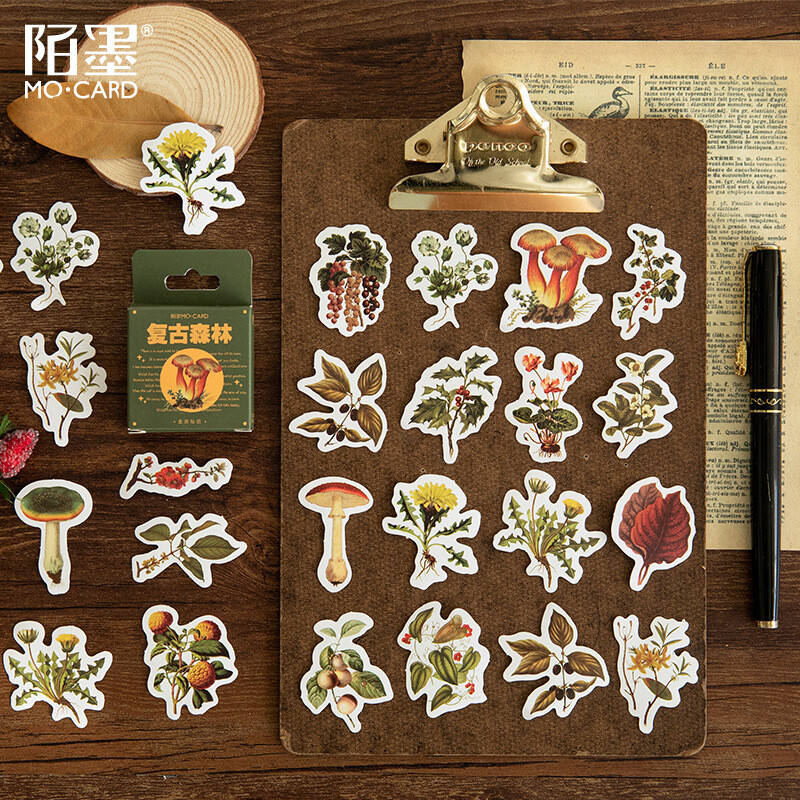 46pcs/box Forest Animal Stickers Journals Album Collage DIY ...