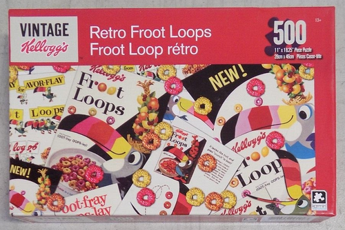 Vintage Kellogg's Retro Froot Loops 500-Piece 11"x18.25" Puzzle - NEW ...