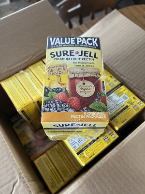 Sure Jell ORIGINAL Premium Fruit Pectin 1.75 oz Per Box Lot of 60 Exp ...