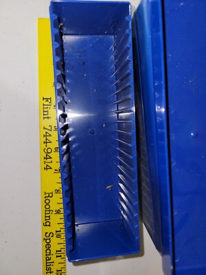 (2) Two PCGS Professional Coin Grading Service Blue Coin Boxes Holds 20 ...