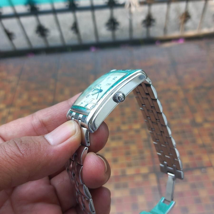 Rare Oris Rectangular Square Ref.7497 Automatic 583 Swiss Made Vintage ...