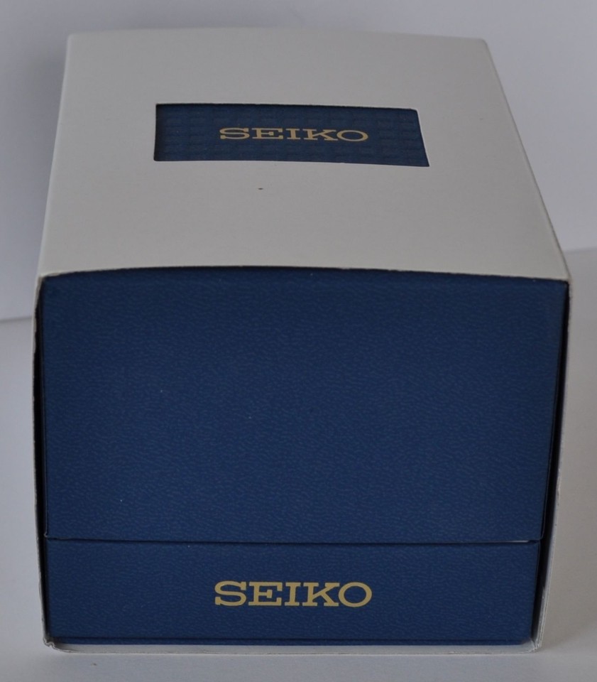 SEIKO Empty Watch Box Blue Presentation Watch Case | eBay