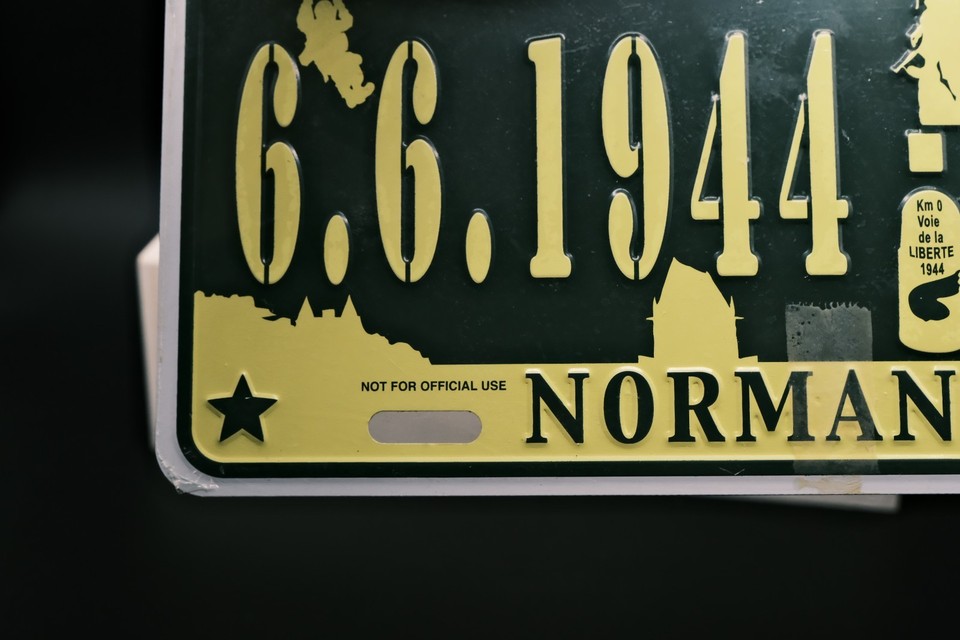 D-Day June 6 1944 WWII Full-Size License Plate Normandy Normandie | eBay