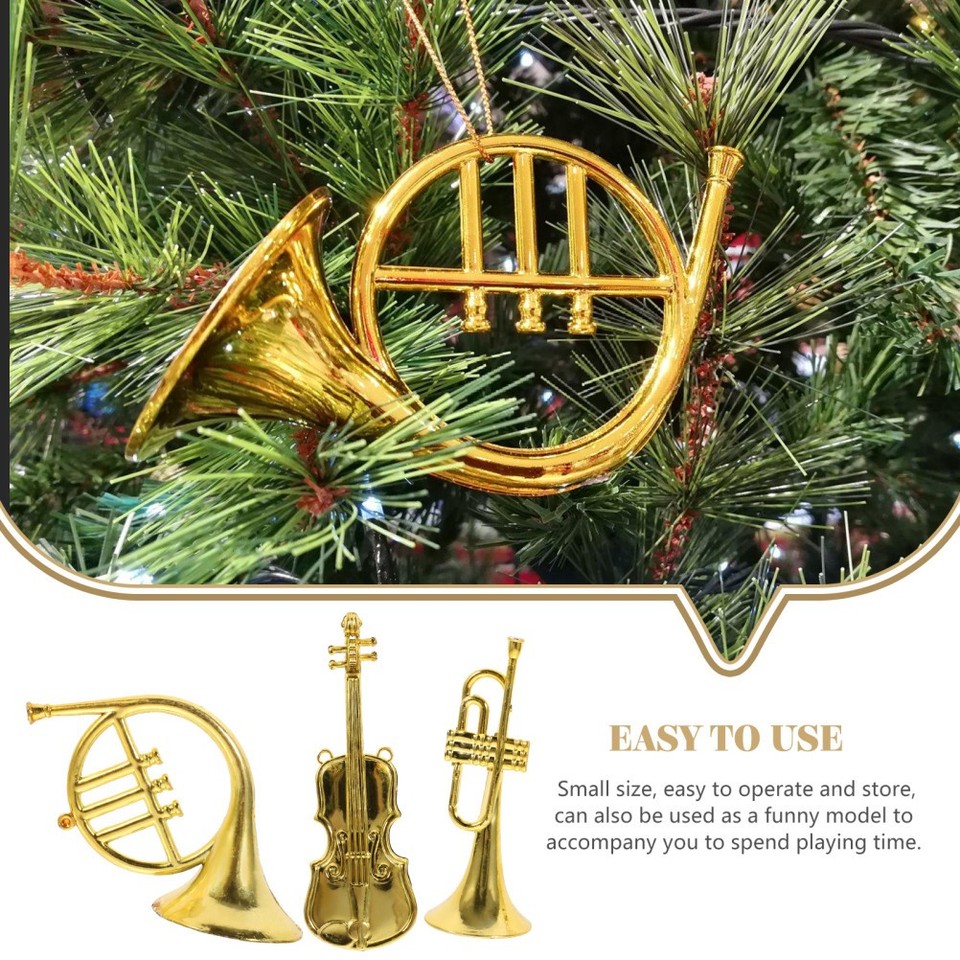 12pcs Miniature Instruments Diy Mini Musical Instrument Model Christmas ...