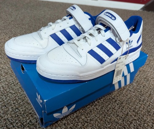 Adidas Forum Low Men Sz 11 Retro Shoe White Blue Trainer Sneaker worn ...