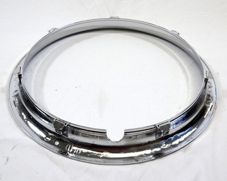 Set of 4 15" CHROME WHEEL TRIM RINGS Beauty Rims Ring Glamour Band for ...