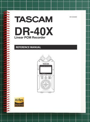Tascam DR-40X — Reference Manual User Guide Instructions — 79 Pages ...
