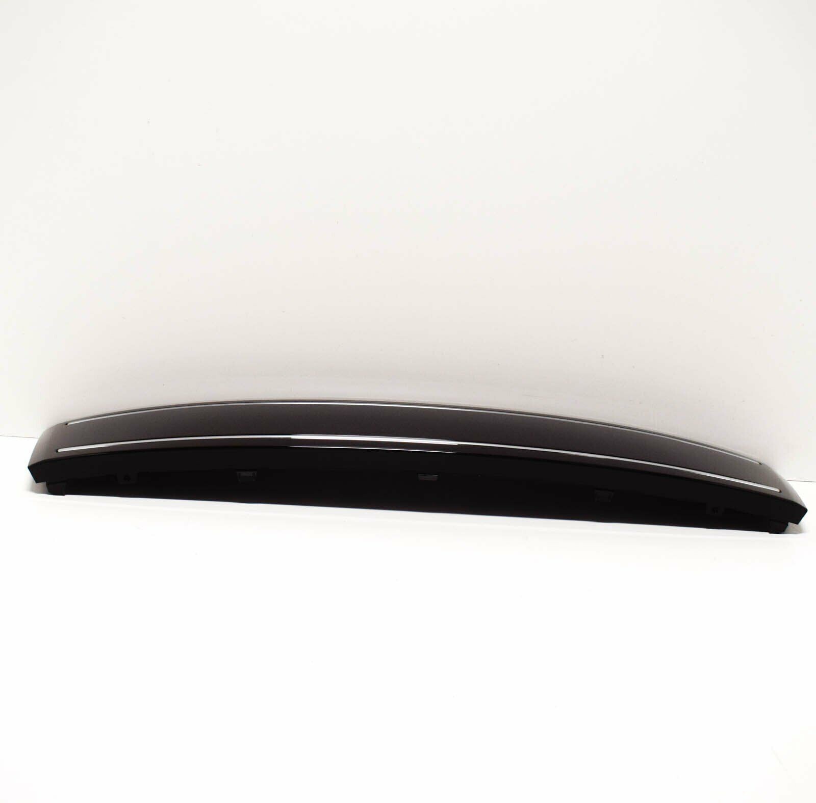NEW AUDI Q7 FRONT GRILL NUMBER PLATE FILLER DELETE GLOSS BLACK 4L0-807 ...