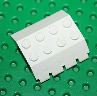 Lego White Slope 45 4x4 Double with Hinge ref 4857/set 1774 2718 6392 ...