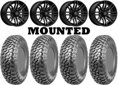 Kit 4 Maxxis RAZR XT Tires 32x10-15 on MSA M40 Rogue Machined Wheels ...