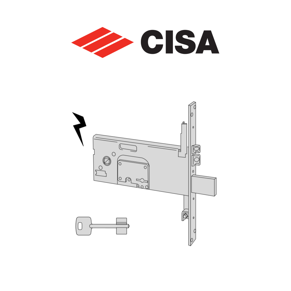 Electric lock with double map Cisa entrance 100 series 17357-10 | eBay