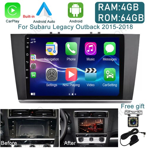 For 2015-18 Subaru Legacy Outback Apple Carplay Android 13 Car Stereo ...