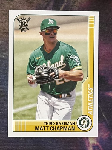 TOPPS 2021 BIG LEAGUE MATT CHAPMAN #147 3B OAKLAND ATHLETICS BASEBALL ...