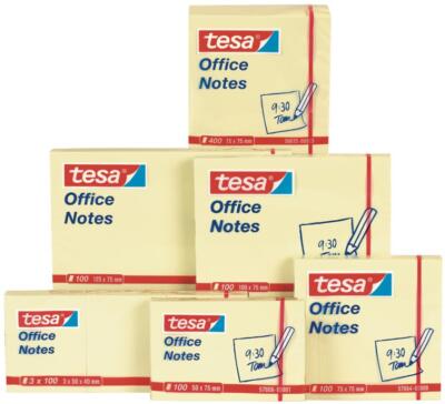 tesa Office Notes Haftnotizen, 75 x 75 mm, gelb | eBay.de