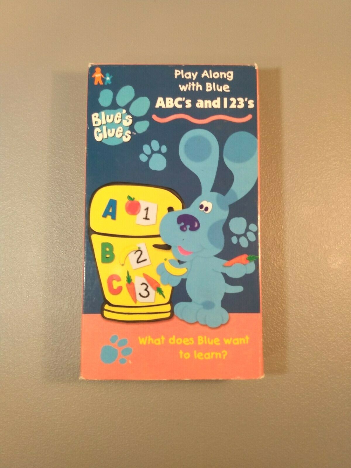 Blues Clues (VHS, 1999) Play Along With Blue ABC's and 123's Orange ...