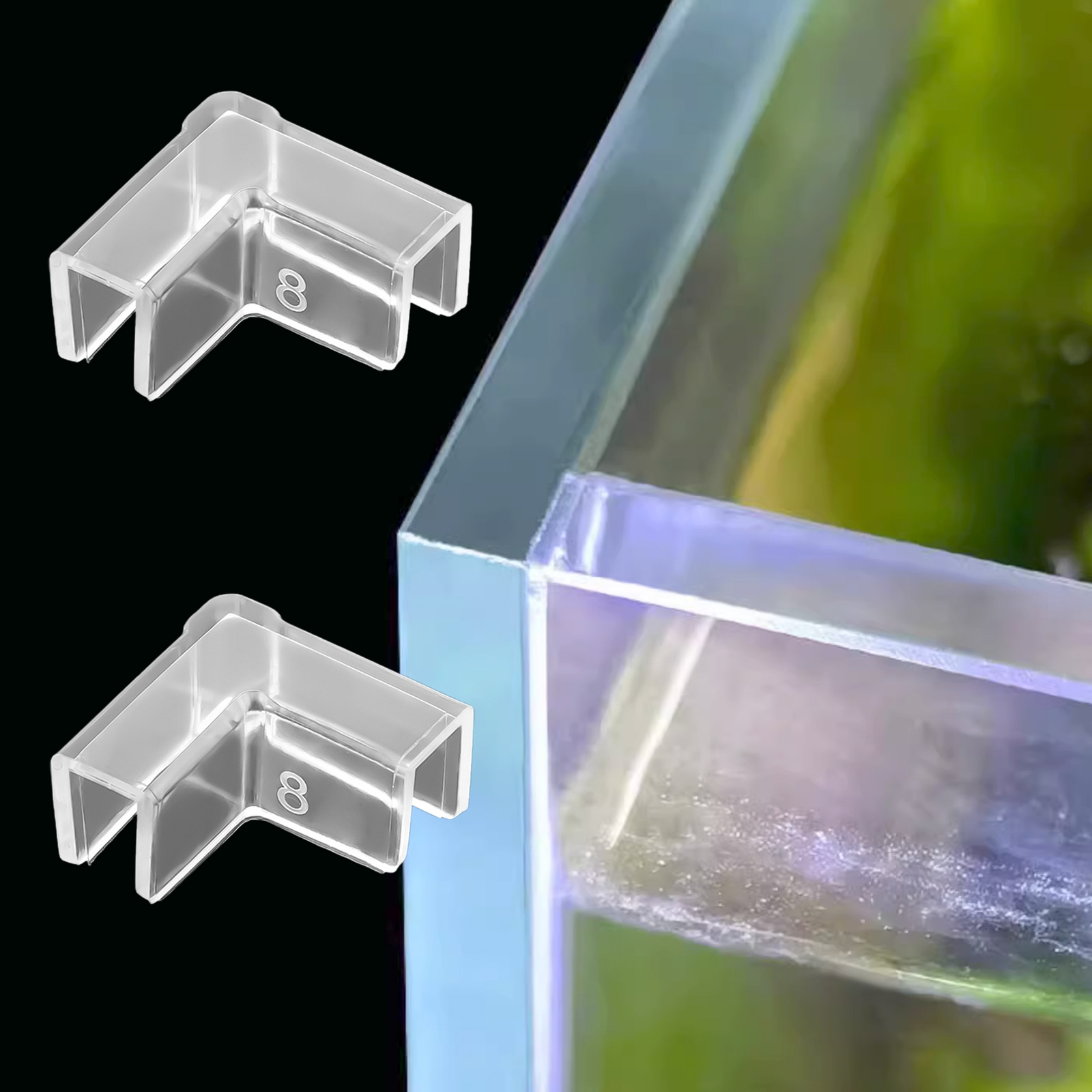 4pcs Tank Corner Protectors Soft Keep Safety Clear Design Aquarium ...