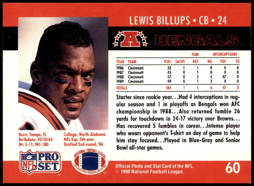 Lewis Billups #60 1990 Pro Set | eBay