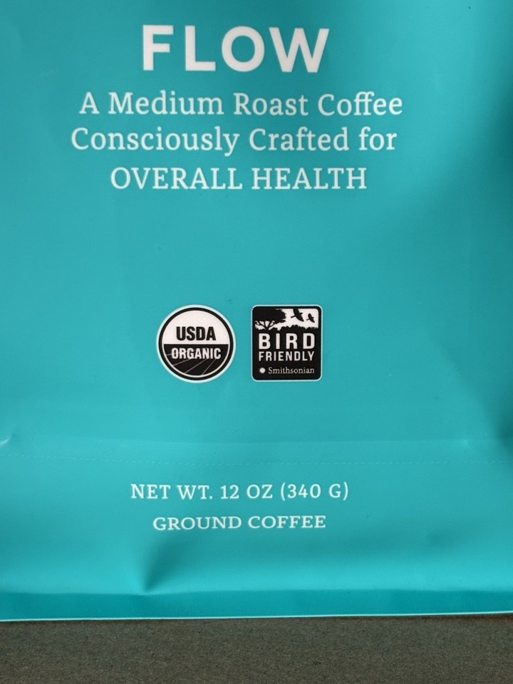 Purity Coffee Flow Medium Roast Ground Coffee 12 oz USDA Organic ...