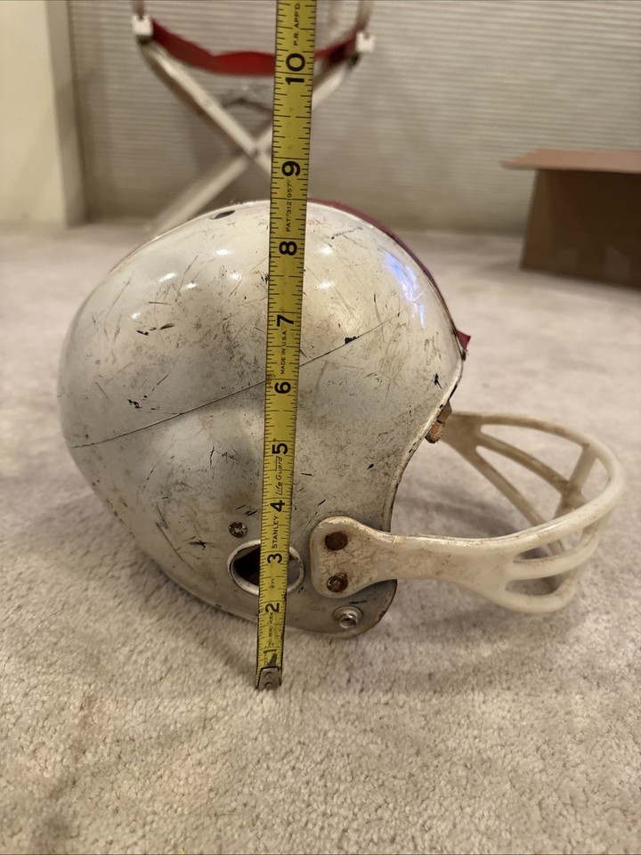 Vintage Football Helmet Bob Cameron Youth Plastic Cooper Weeks Made in ...