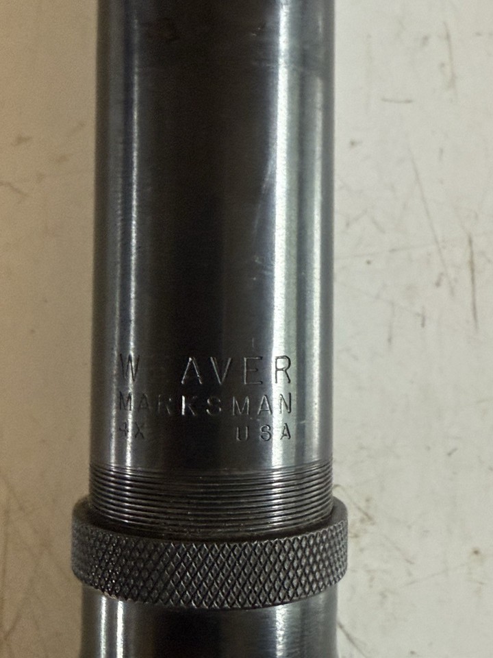 Vintage Weaver 4X -Marksman Rifle Scope USA ~Steel 1” Tube Excellent | eBay