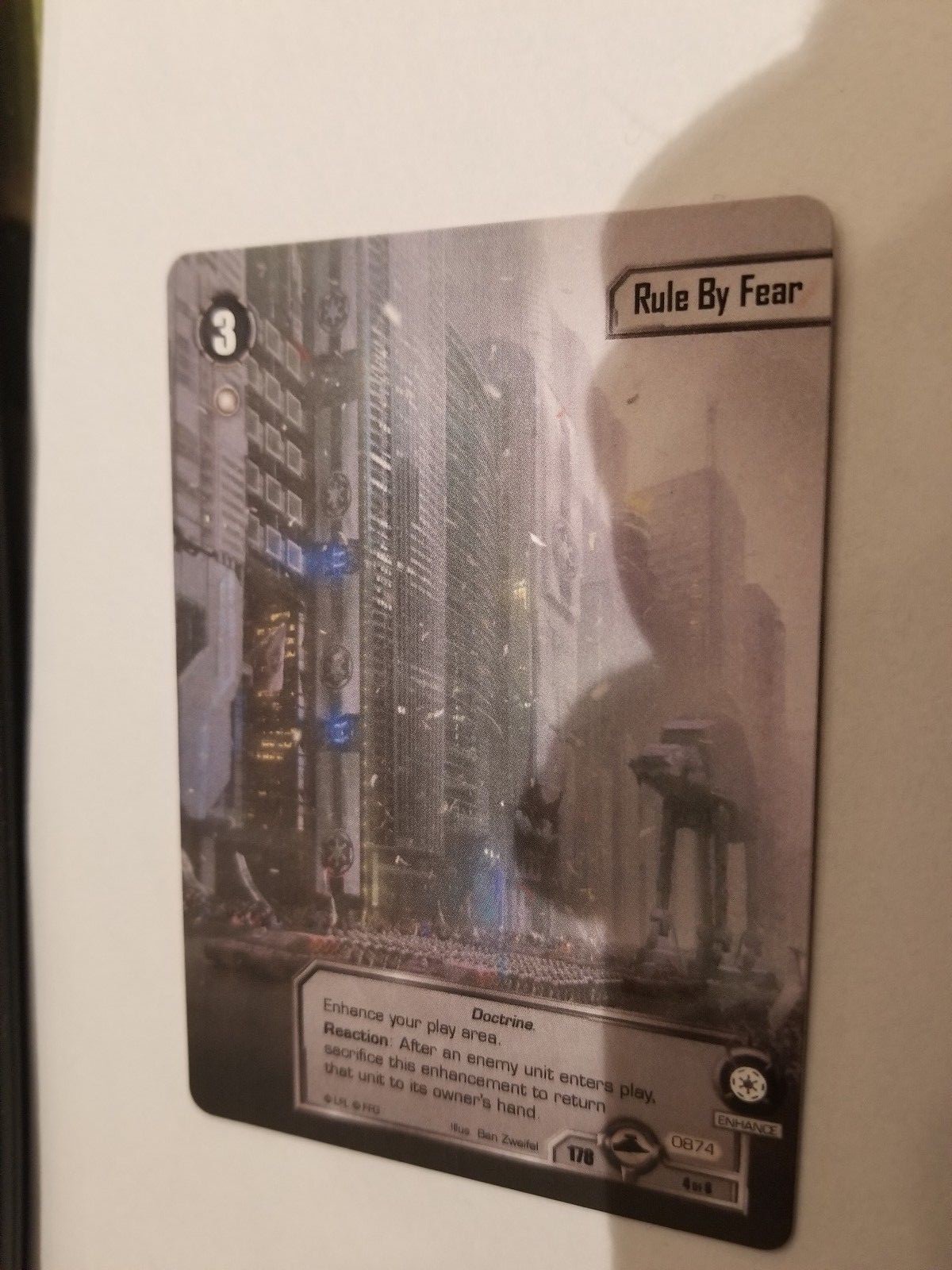Rule by Fear - Star Wars LCG Q1 2018 Alt Art Promo | eBay
