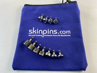 AIRCRAFT TOOLS 11PC AN470 CUP & FLUSH RIVET HAND SQUEEZER DIE SET WITH ...