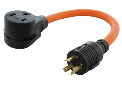 AC WORKS® Welder Adapter | NEMA L6-20P to NEMA 6-50R, 20A to 50A, 5000W ...