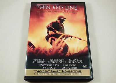 The Thin Red Line DVD Sean Penn, Adrien Brody, Jim Caviezel, Ben ...