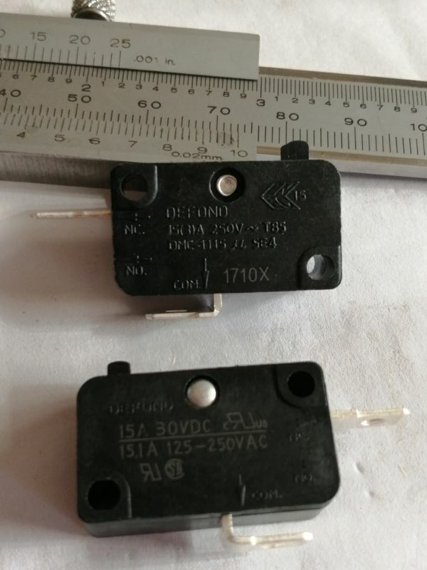 1pc DEFOND DMC-1115 micro switch 2 pins normally open press to ...
