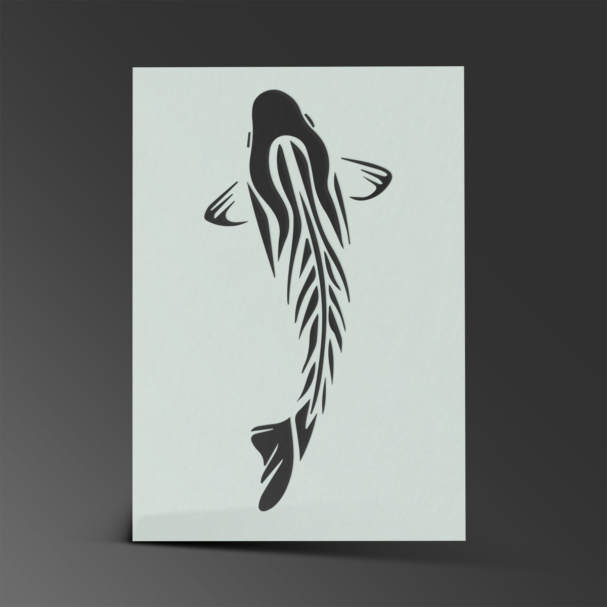 Koi Fish Stencil Printable