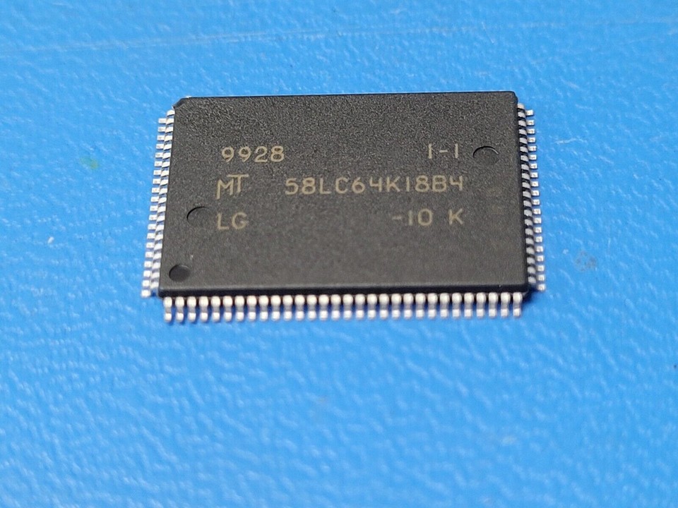 (1 PC) MT58LC64K18B4LG-10 MICRON Cache SRAM 64KX18 10ns CMOS TQFP100 | eBay