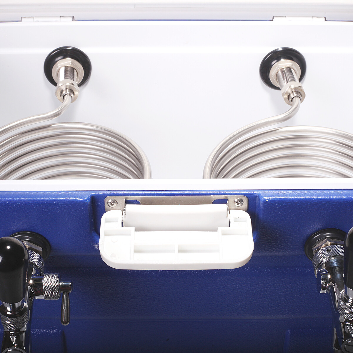 40L Wheeled Cooler Beer Keg Double Adjustable Faucet Jockey Box Esky ...